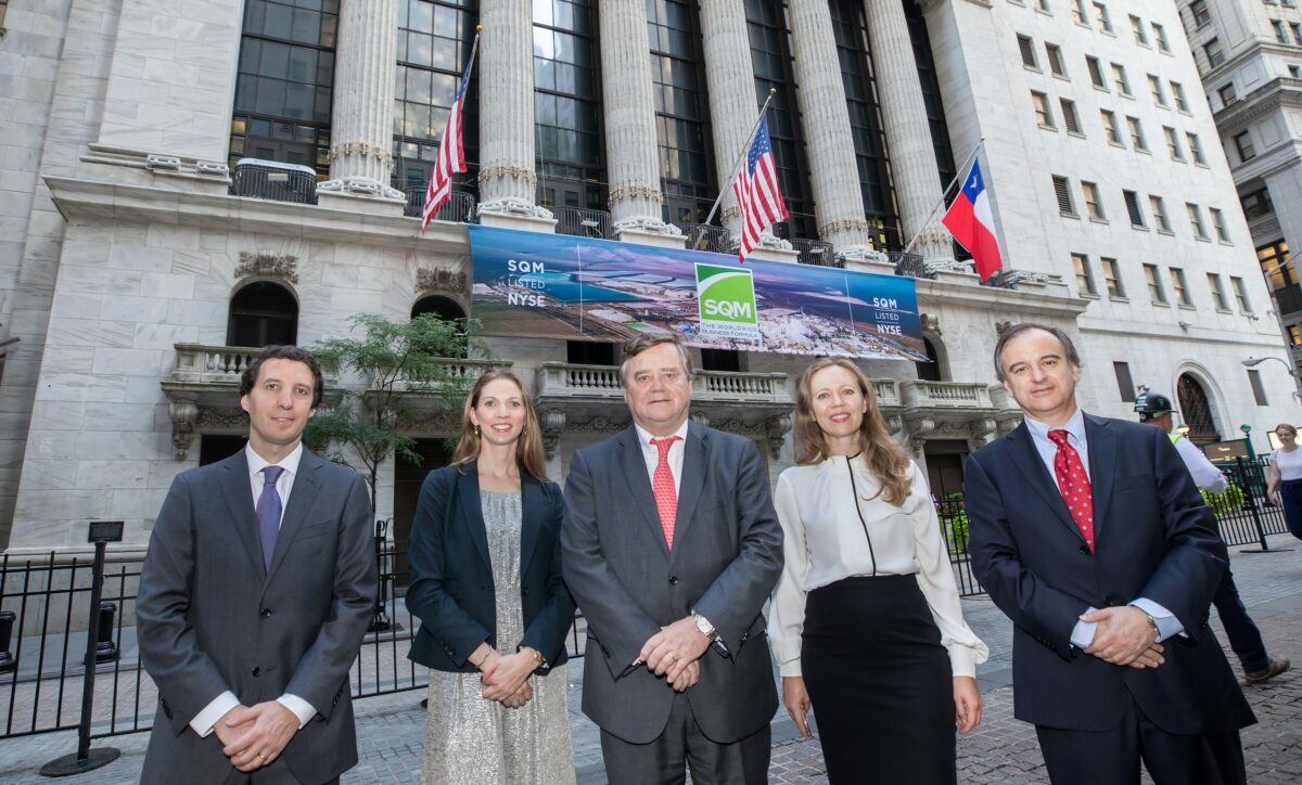 SQM celebró 25 años en la Bolsa de Nueva York | SQM Iodine Plant Nutrition